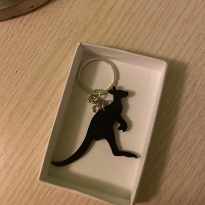 Key Chain Kangaroo Silhouette - Etsy