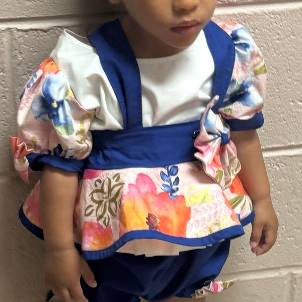 Casual Wear Outfit Pink White Checks Pageant, Top, Pants, Bows, One ...