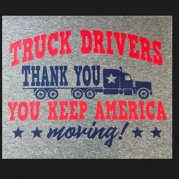 Svg Clipart Thank You Truck Drivers Keep America Moving Cutting Machine