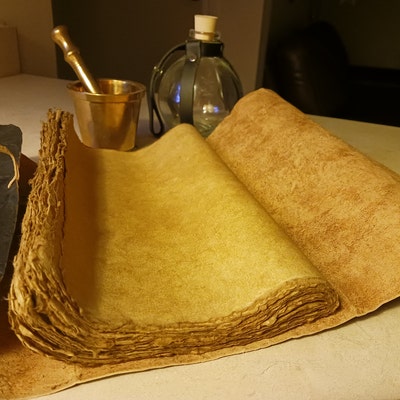 Handmade Scroll Travel Leather Journal, 9x6 Travel Diary Notebook ...