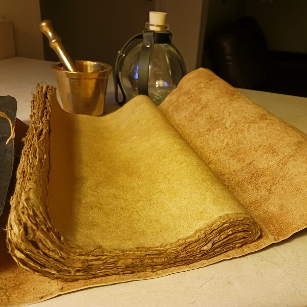 Handmade Scroll Travel Leather Journal, 9x6 Travel Diary Notebook ...