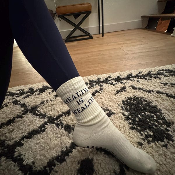 Happy Hour Mid-crew Pilates Grip Socks - Etsy