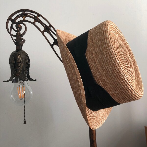 Topper Straw Hat Pork Pie Style, Royal Ascot Straw Top Hat, Straw Top ...