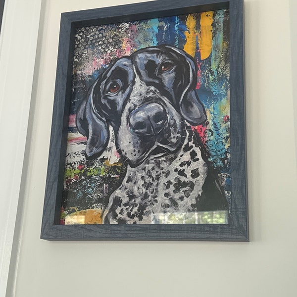 Black German Shorthair Pointer Gsp Print - Etsy