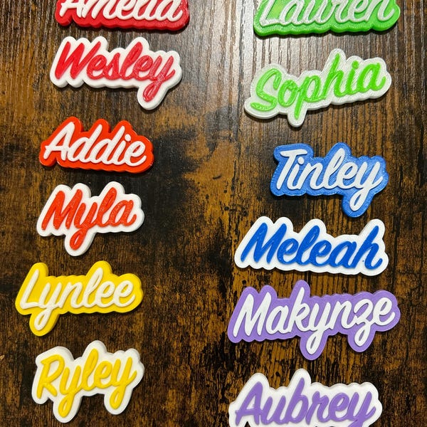 Custom Name Keychains Personalized 3D Printed Keyring for School and ...