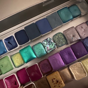 Watercolor Tin Box, Metal Watercolor Empty Palette, Travel Watercolor ...