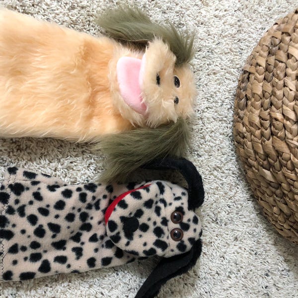 Jackal Hand Puppet Movable Mouth Washable 10 Inches Long - Etsy