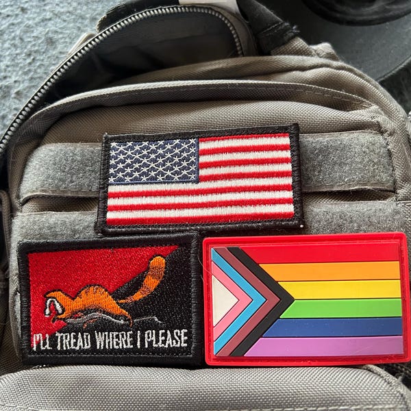 I'll Tread Where I Please 2X3 Inch Embroidered Patch With Hook Backing ...