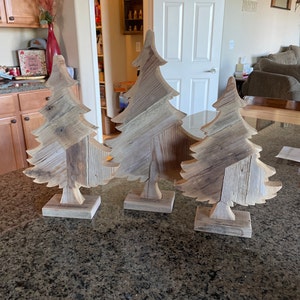 Rustic Pine Tree Made From Barn Wood/weathered Reclaimed, Multi Sizes ...
