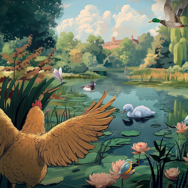 Children's Book Illustration Sample Page: Custom Kids Book Artist - Etsy