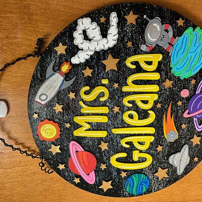 Teacher's Door Hangers Retro Kitchen Themed CUSTOMIZE - Etsy