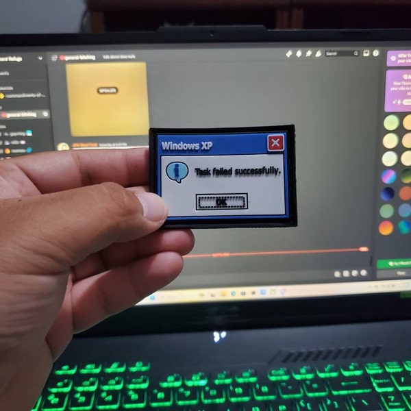 Task Failed Successfully Meme Funny PVC Morale Patch - Etsy