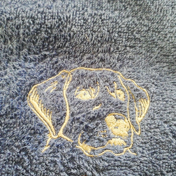 Labrador Retriever Head - Machine Embroidery Design, Labrador Outline ...