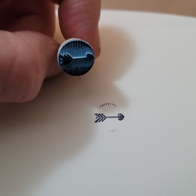 Mini Stamp Arrow With Heart - Etsy