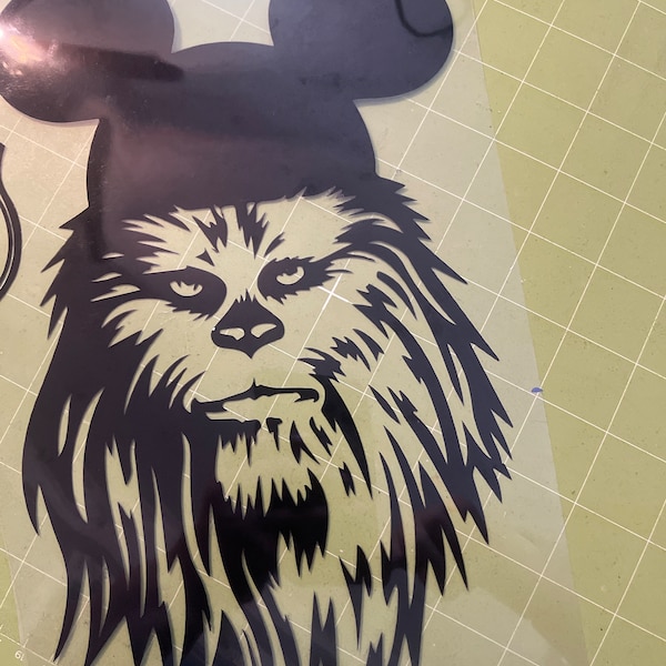 Chewbacca SVG, Chewie With Mouse Ears SVG, Star Wars Svg, Family Trip ...