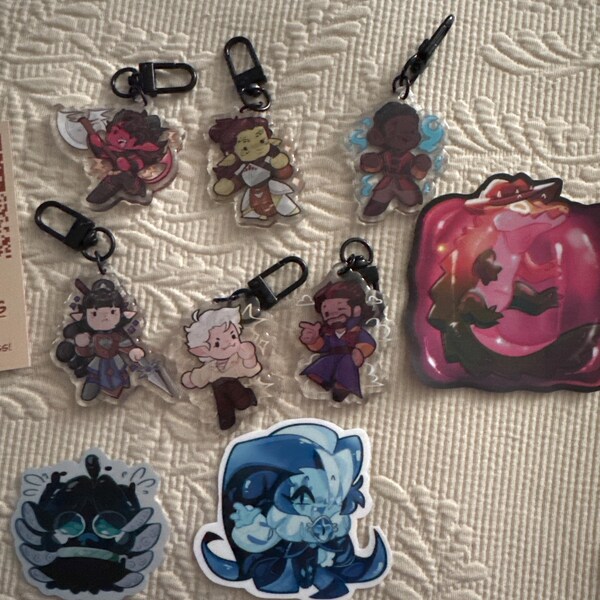 Smol Ninja Go Acrylic Keychains - Etsy