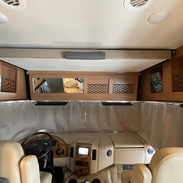 RV Windshield Curtains for Class A Motorhomes, Custom RV Drapes or ...