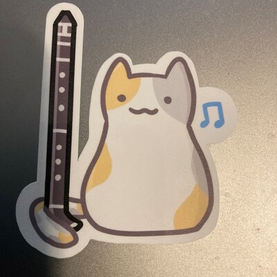 Auxiliary Instruments Laminated Stickers Piccolo Sticker Bass Clarinet ...