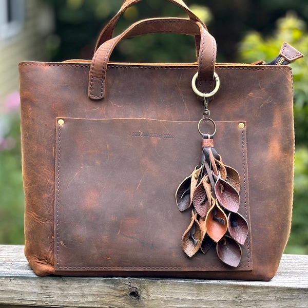 Tassel Keychain Purse Charm for Handbag Leather Bag Charm Handbag ...