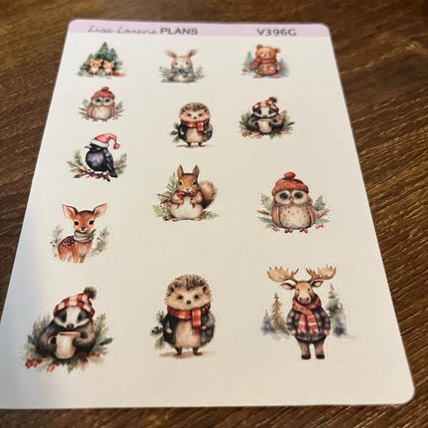 ENCHANTED FOREST EVENING Weekly Planner Sticker Kit | Vertical Planner ...