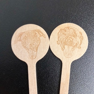 Signature Dog Drink Stir Stick, I Do Too Wood Engraved Cocktail Sticks ...