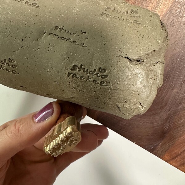 Clay Signature Custom, Custom Pottery Stamp, Brass Stamp for Pottery ...