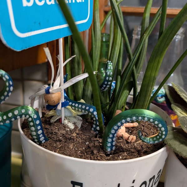 House Plant Accessories Decor - Set of 8 Sea Monster Tentacles - Etsy House Plant Accessories Decor - Set of 8 Sea Monster Tentacles - Etsy