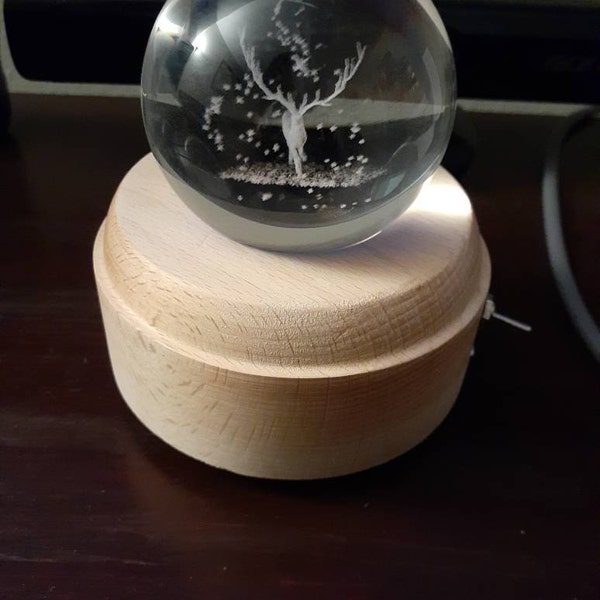 Personalized Classical Carousel Horse Music Box LED Lights Twinkling ...