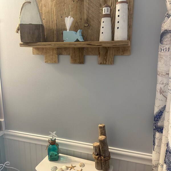 Small 10" Driftwood Piling Nautical Table Decor,coastal/lake Theme Wood ...