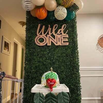 Wild One Sign, Party Backdrop Sign, Boy First Anniversary Banner ...