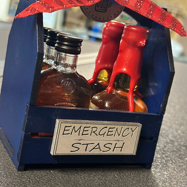 Mini Liquor Bottle Caddy Set / Digital Laser Cut SVG File / Glowforge ...