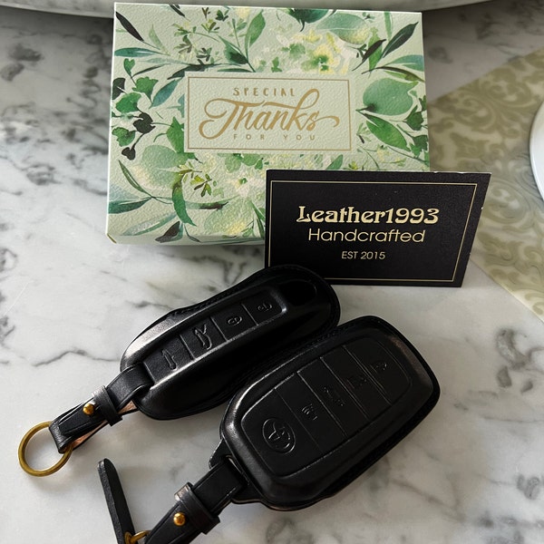 Ford F-series 5 Button Key Fob Cover, Handcraft Leather Key Fob Cover ...