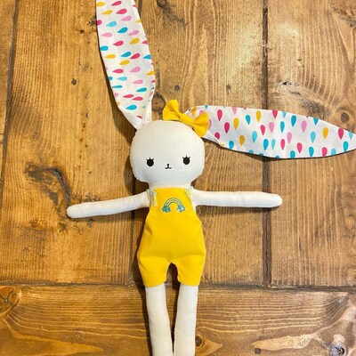 Fabric Bunnies With Clothes Pattern and Instructions english - Etsy