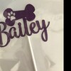 Custom Dog Cake Topper, Bone Cake Topper, Dog Birthday Decorations, Dog ...