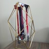 Pyramid Wedding Centerpiece, Geometric Table Decor, Table Number Holder ...