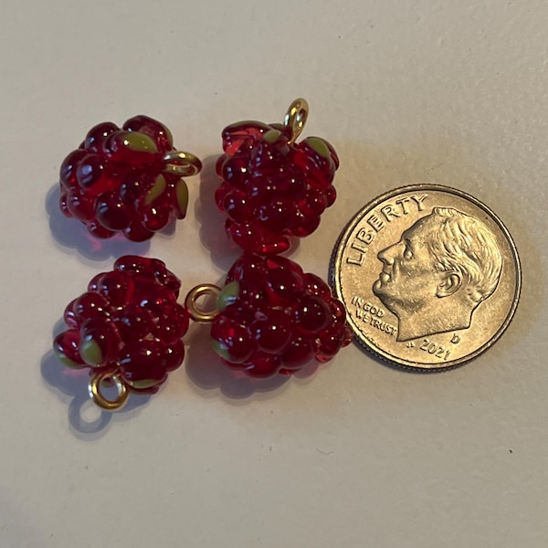 4-10pcs,resin Fruit Charms Pendant, Raspberry Grape Charms,diy Jewelry ...