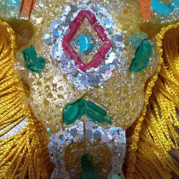 Gold Cowboy Hat W/ Gold Jewel Fringe - Etsy