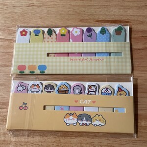 Rabbit & Bear Sticky Notes Kawaii Notes Cute Stationery | Etsy