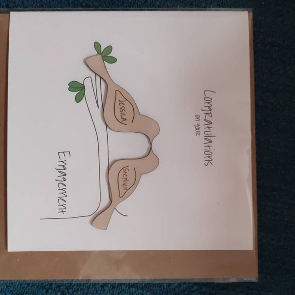 Personalised Engagement Card, Anniversary Card. - Etsy