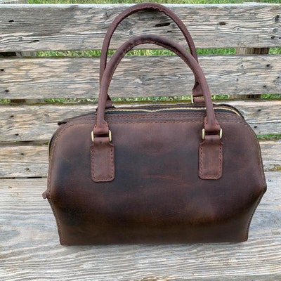 Bag Pattern Leather DIY Pdf Download Boston Bag Video Tutorial - Etsy