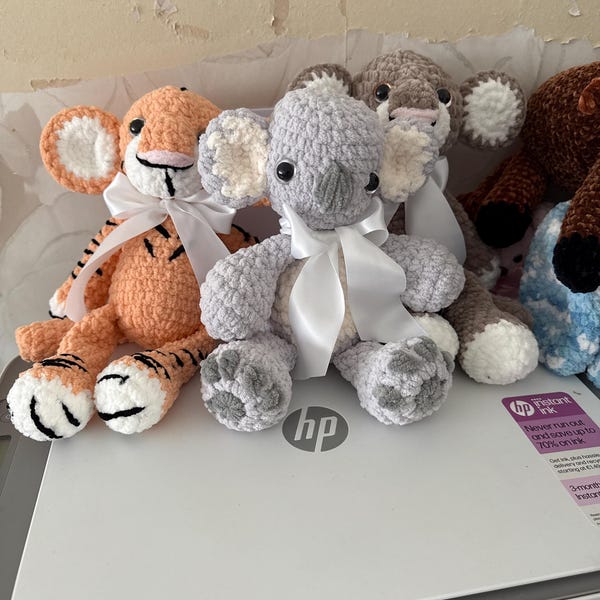 Kip Koala - PDF Crochet Pattern - LOW SEW Koala Bear Plushie / Stuffie ...