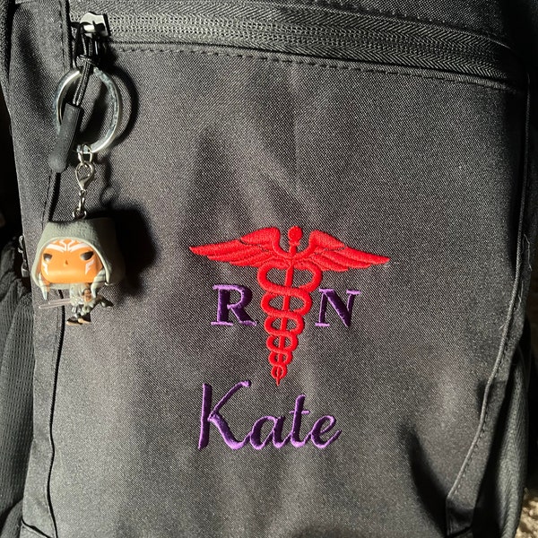 Personalized Nurse Backpack Custom Embroidered RT Respiratory Therapist ...