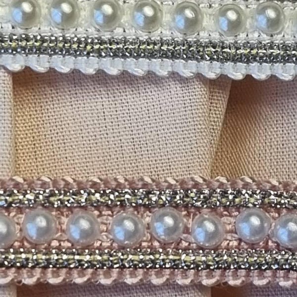 Pastel Pink Scalloped Embroidered Lace Double-sided Scalloped Lace ...