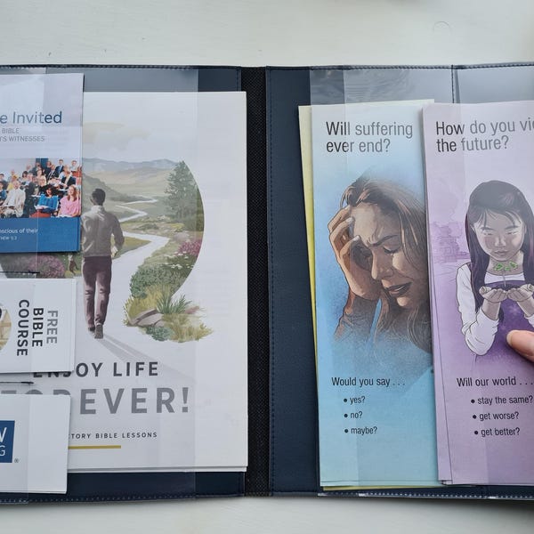 JW Leather Bible Cover New World Translation. Can Be Personalised ...