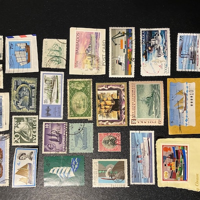 Women's Portraits Vintage Postage Stamps, 25 All Different, Women ...