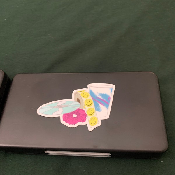 Retro Nostalgic Handdrawn 90s 2000s 3" Vinyl Sticker Blockbuster VHS - Etsy