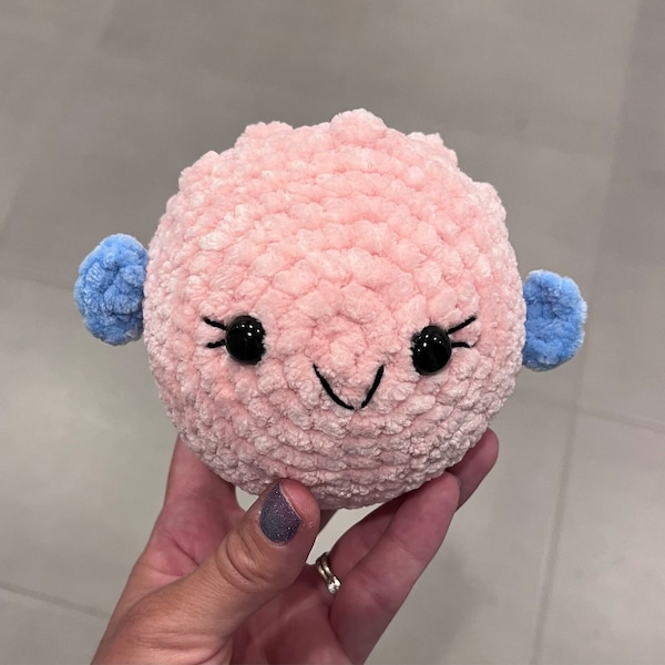 Puffer Fish Crochet PATTERN, No-sew Amigurumi Plushie, Easy Blowfish ...