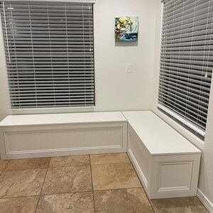 Custom Corner Bench With Storage for Baseboard Heating Spaces - Etsy