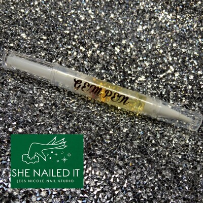 60 1.75x0.66 Clear Foil Labels Personalized Cuticle Pen, Lash Stickers ...