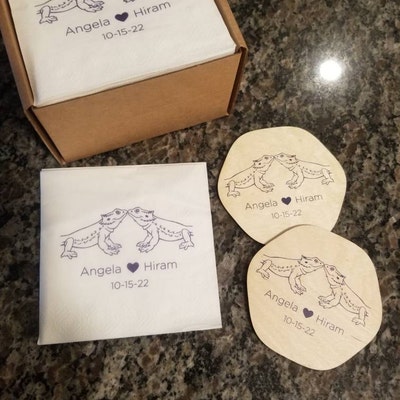 Set of 50 Personalized Birthday Party Napkins Photo Napkins Custom ...